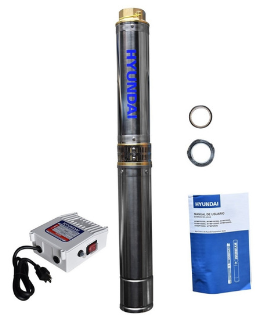 HYUNDAI 2HP Biphasic submersible Pump | Finca Los Laureles